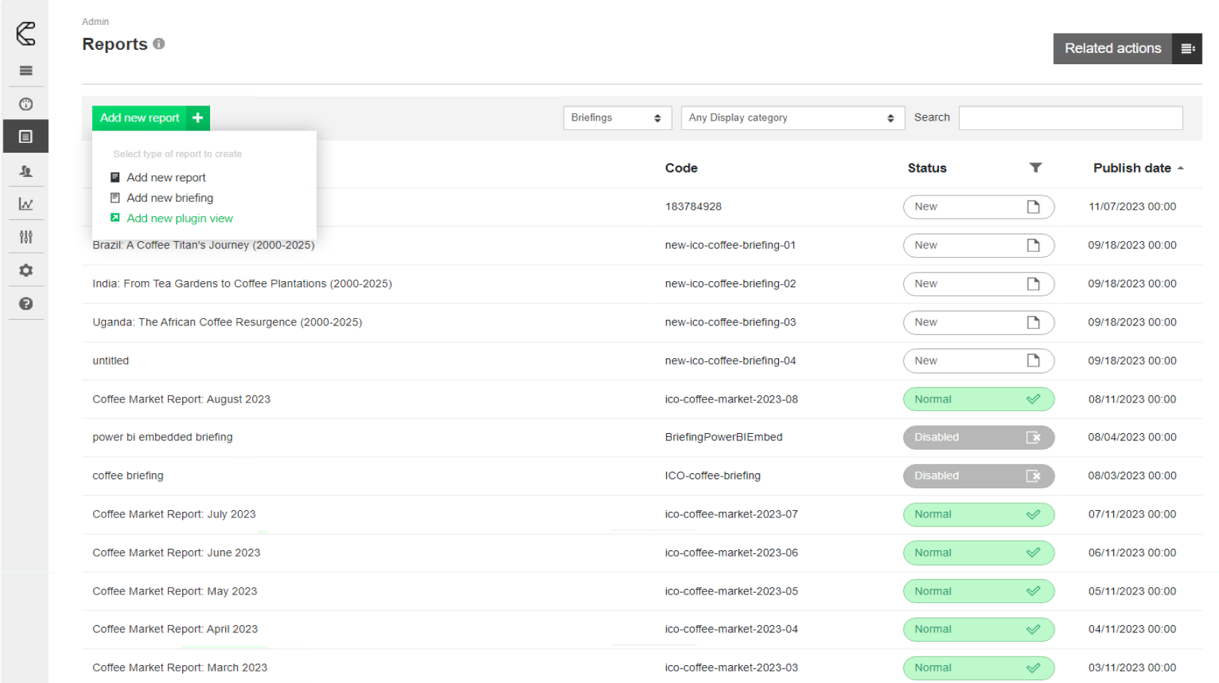 Adding a PowerBI Report to Content Catalyst